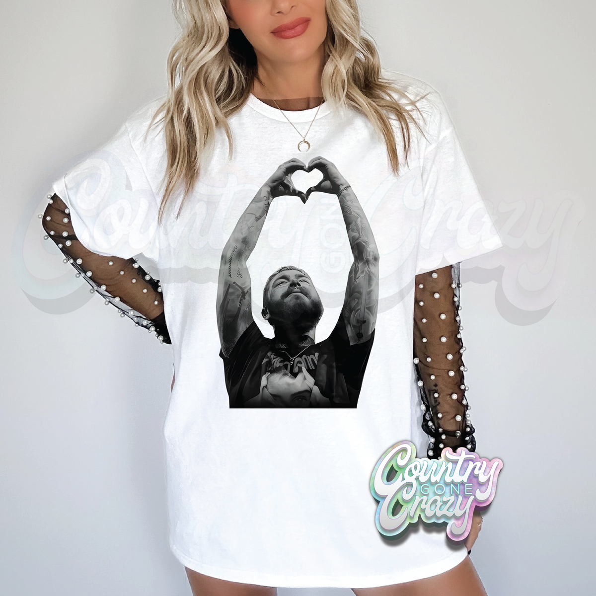 WE LOVE POSTY // WHITE T-SHIRT — Country Gone Crazy