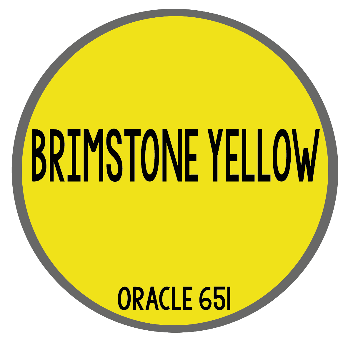 Brimstone Yellow Sign Vinyl — Country Gone Crazy