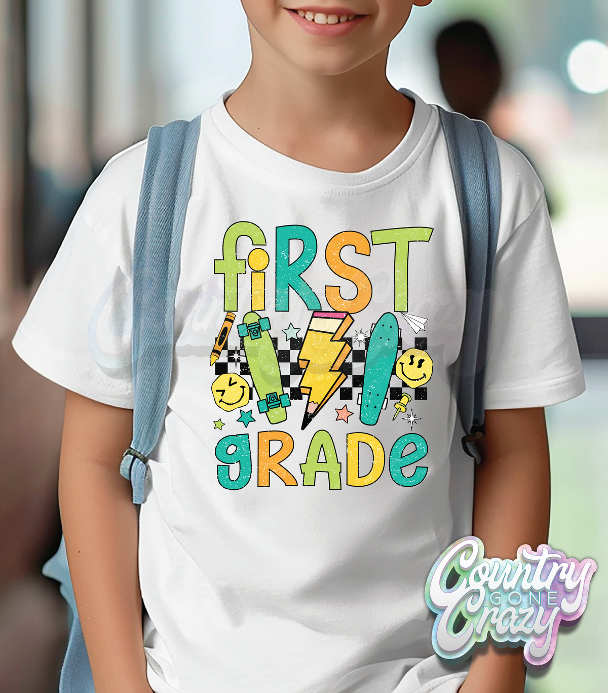 FIRST GRADE // WHITE T-SHIRT — Country Gone Crazy
