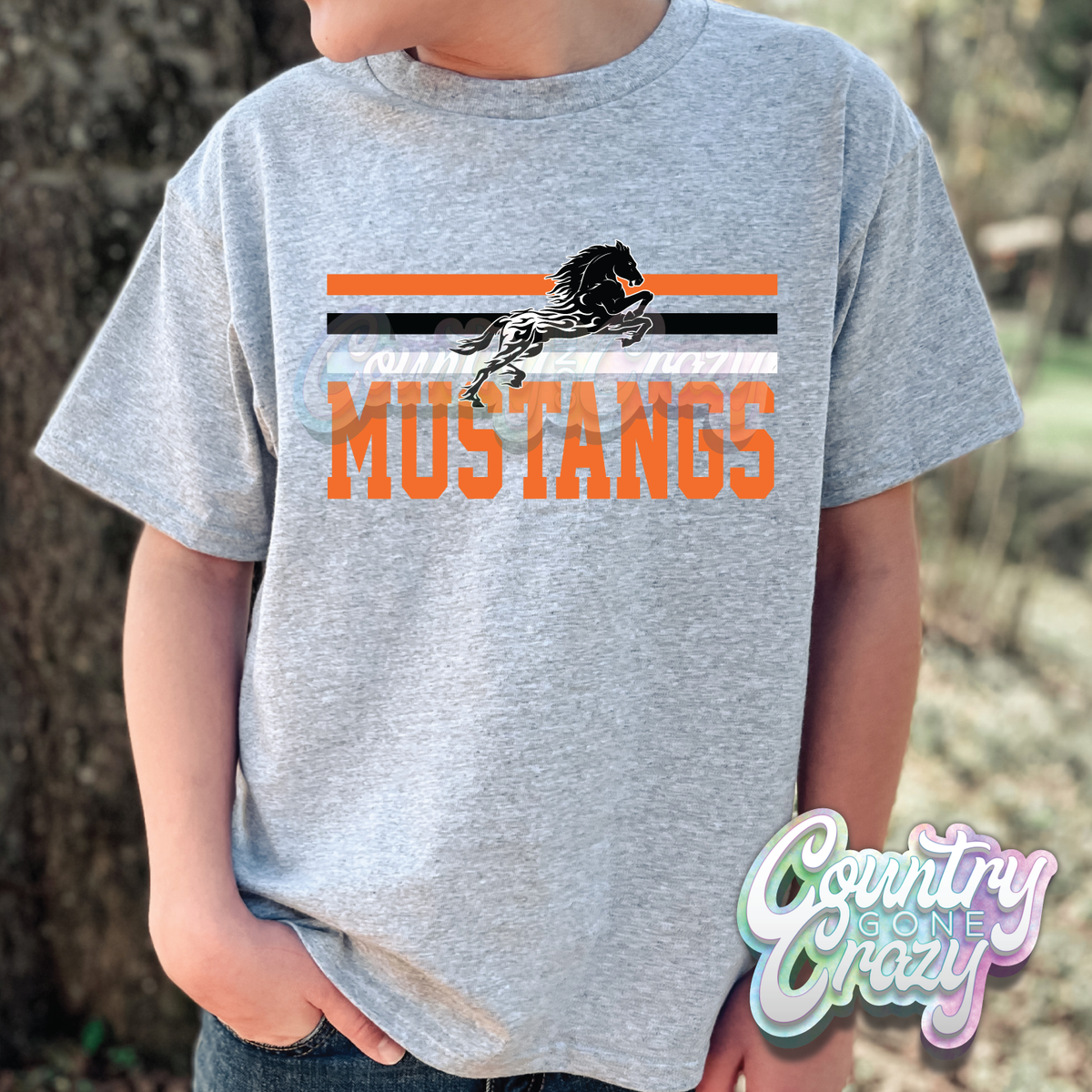 Gentry Mustangs - Superficial - T-Shirt — Country Gone Crazy