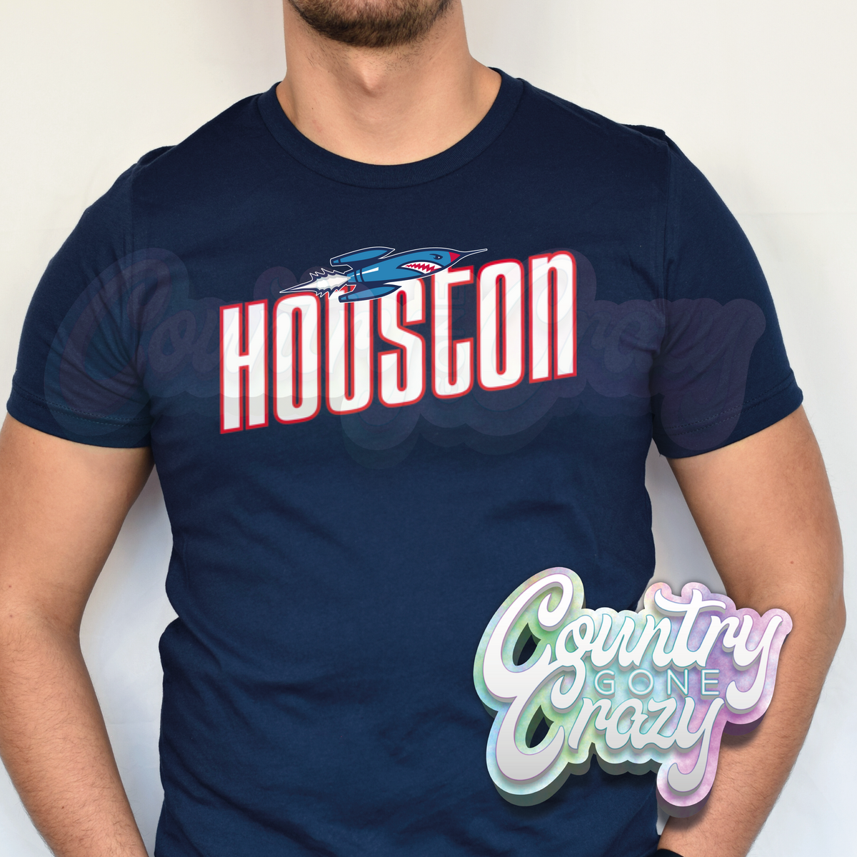 H-TOWN ROCKETS - NAVY T-SHIRT — Country Gone Crazy