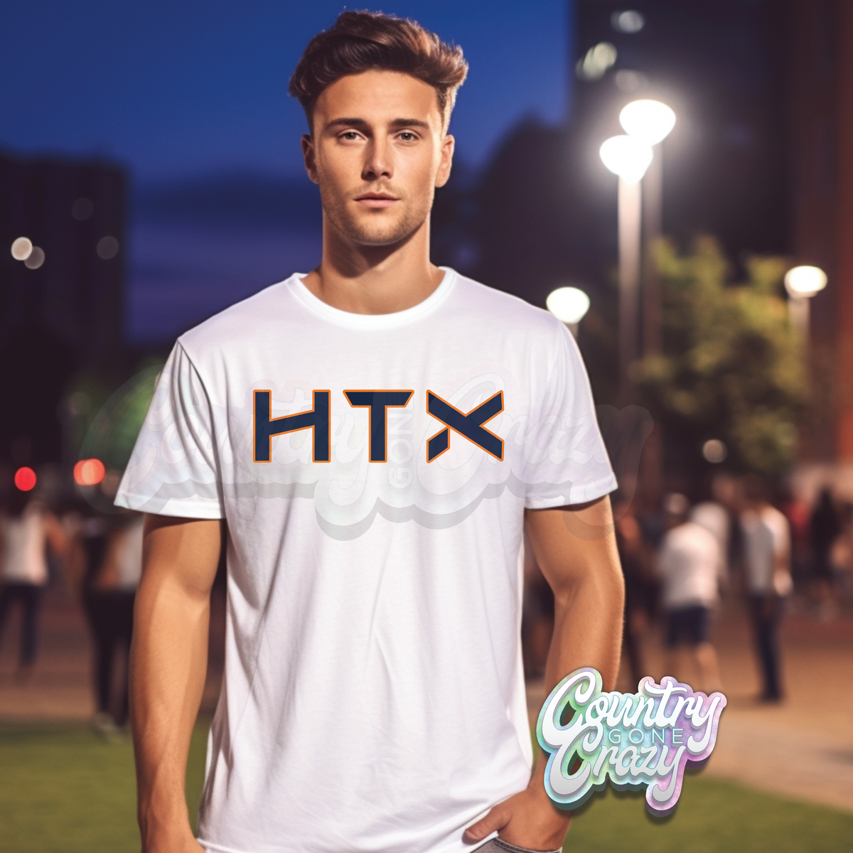 HTX- T- SHIRT — Country Gone Crazy