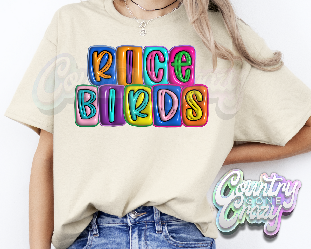 Ricebirds •• Bubble •• T-Shirt — Country Gone Crazy