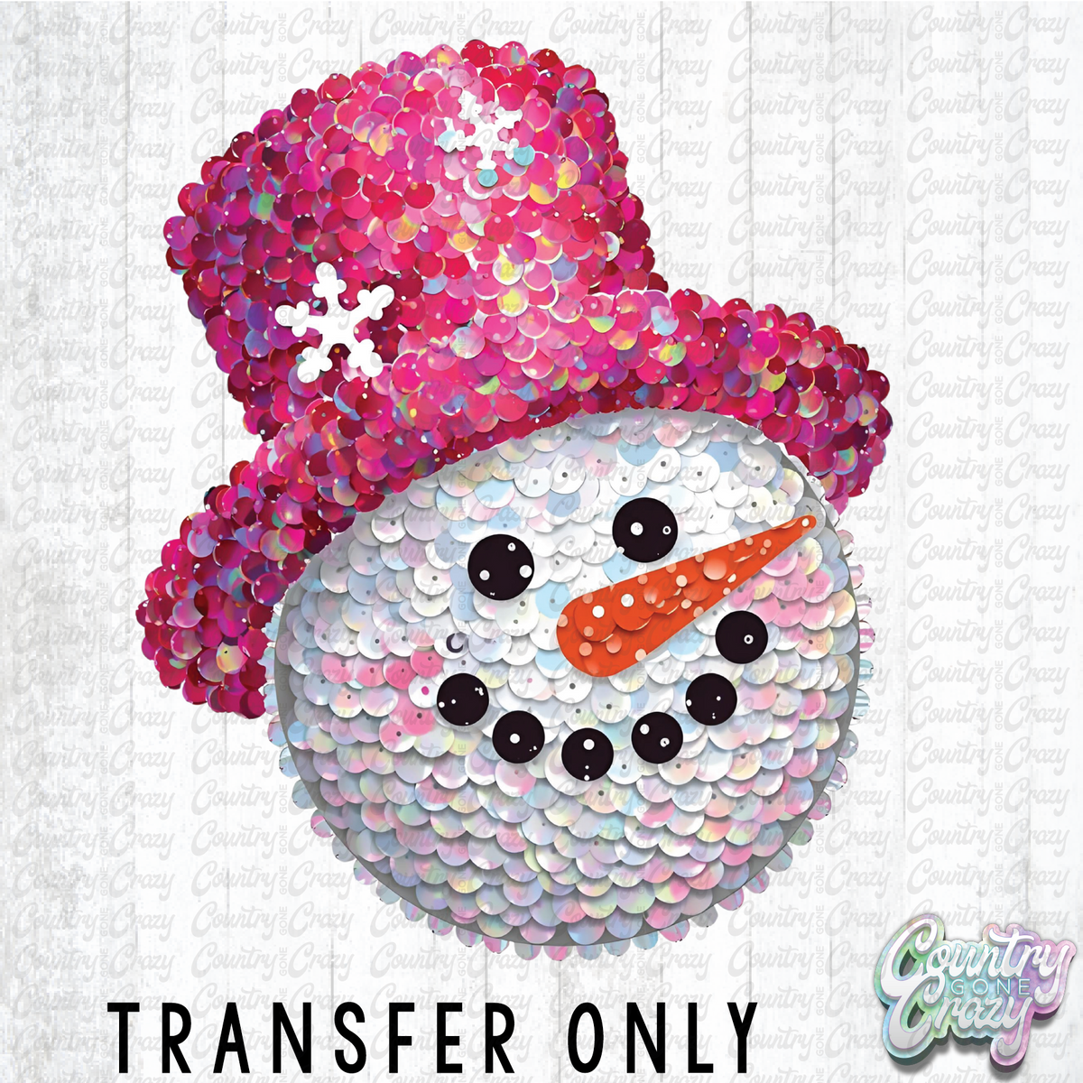 HT4735 • SNOWMAN SEQUINS — Country Gone Crazy