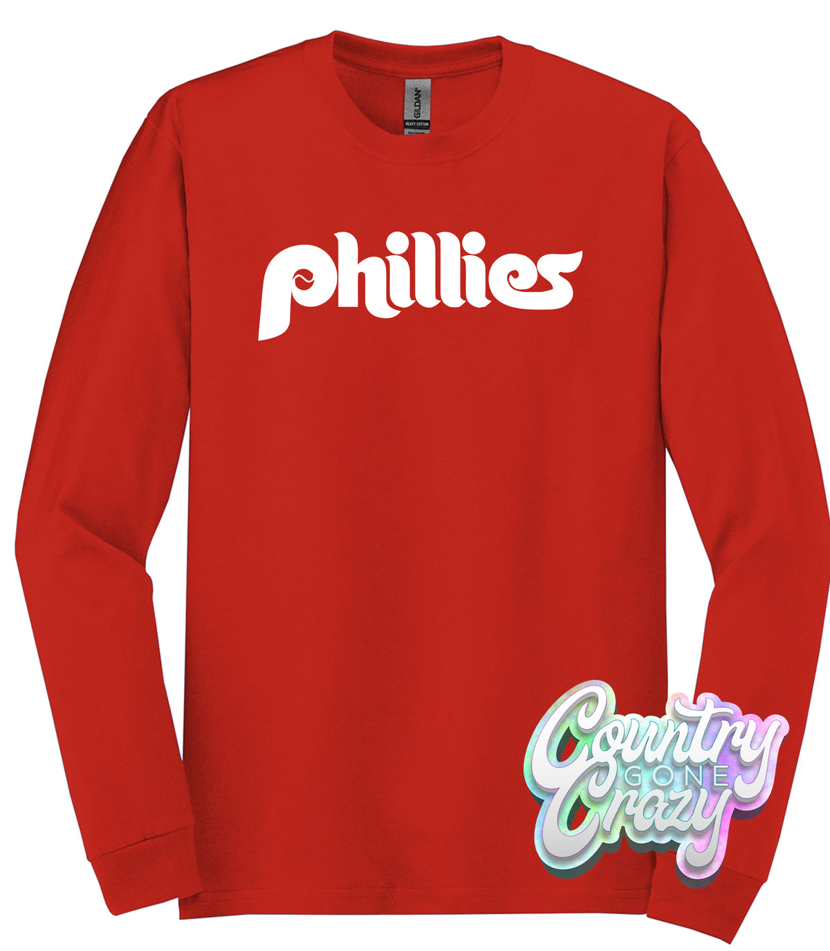 Philadelphia Phillies Red Long Sleeve — Country Gone Crazy