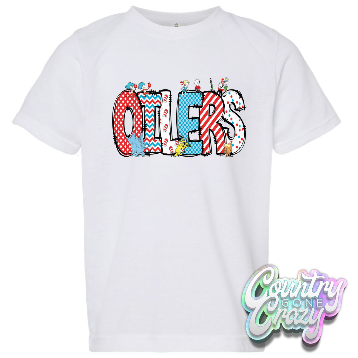 OILERS Dr. Seuss Letters T-Shirt — Country Gone Crazy