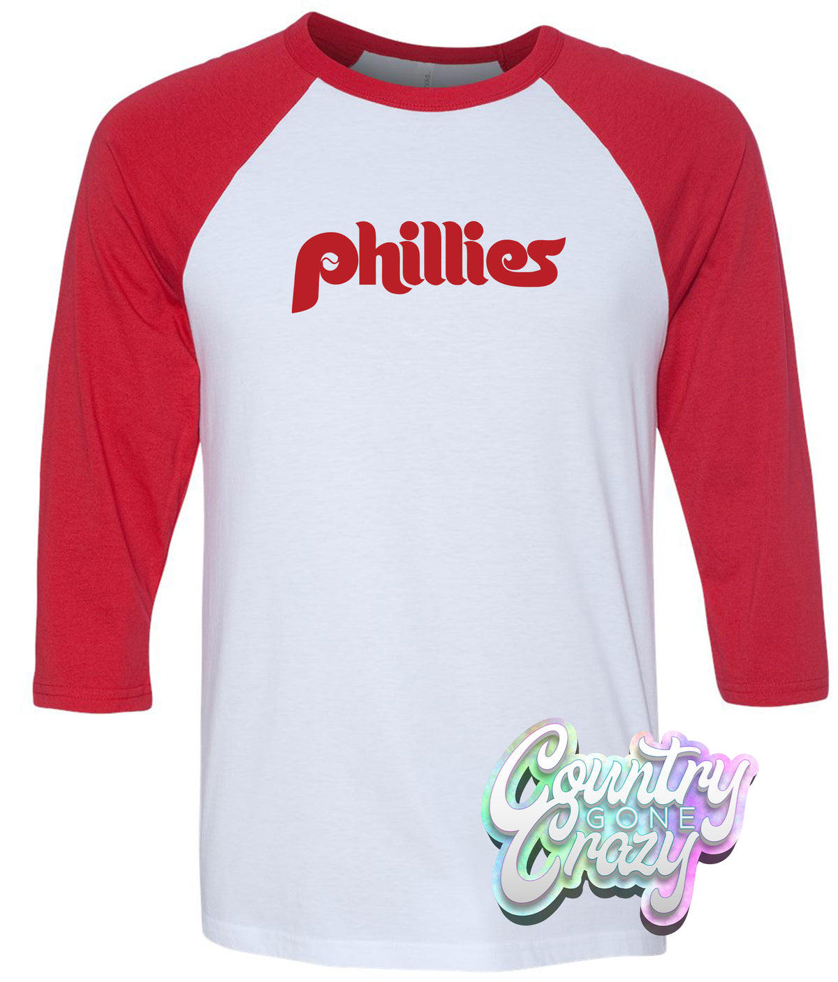 Philadelphia Phillies Red Raglan — Country Gone Crazy
