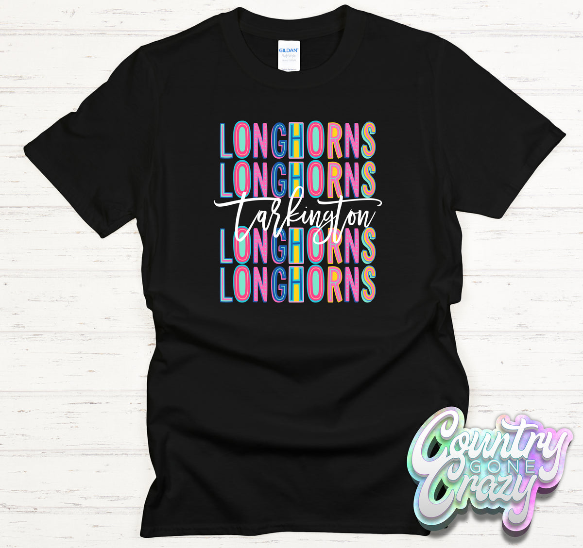 Tarkington Longhorns Fun Letters - T-Shirt — Country Gone Crazy